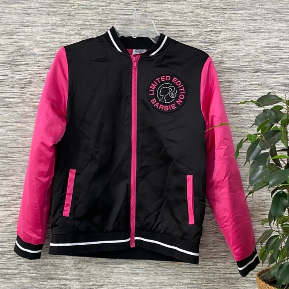 Barbie | Jackets & Coats | Barbie Limited Edition Girls Varsity Bomber ...